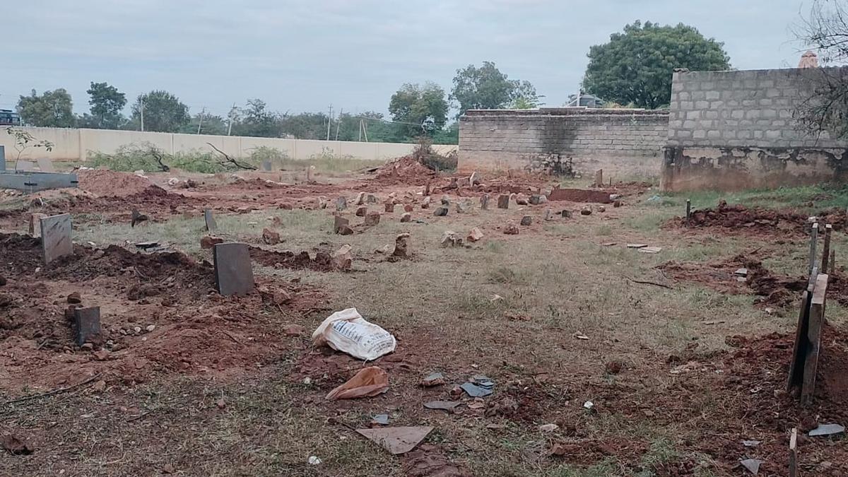 K’taka: Muslim graveyard vandalized, over 100 tombstones razed ...
