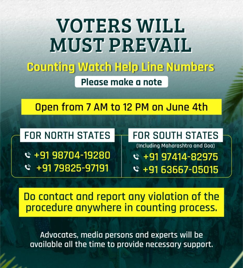 Counting Watch Helpline Numbers: civil society groups across the ...